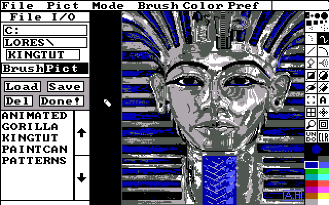 Software Spotlight Deluxe Paint I for IBM PC WinWorld